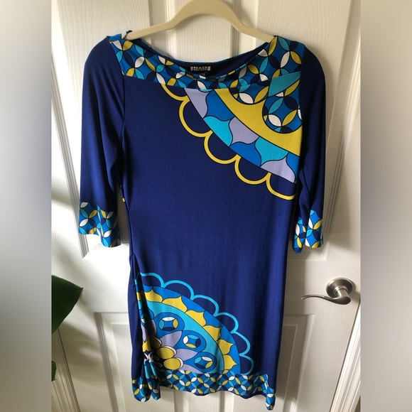 Haani | Dresses | Haani Blue Printed Dress | Poshmark